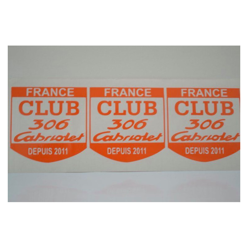 Sticker au Blason du Club 2011 avec collage intérieur